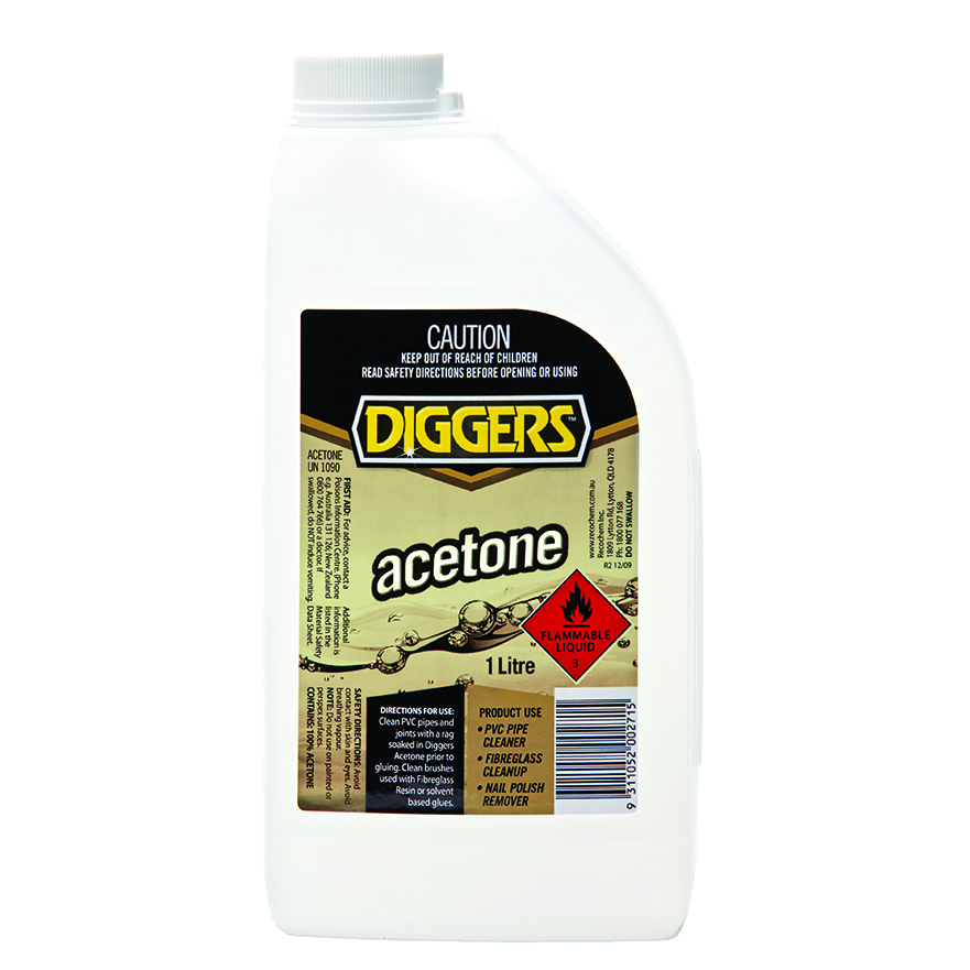 Diggers Acetone 1L - Inspirations Paint