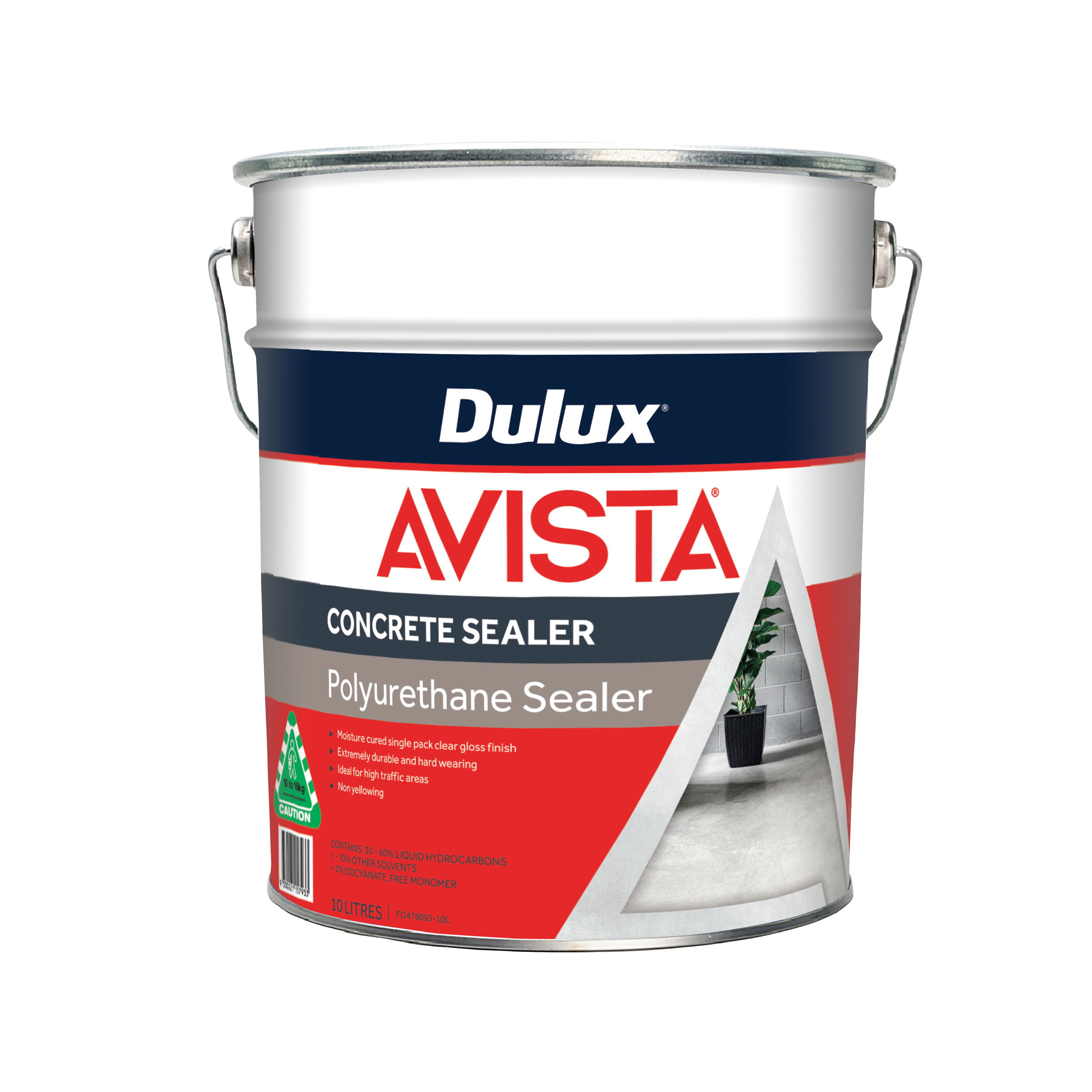 Dulux Avista Concrete Sealer Polyurethane Sealer 10L - Inspirations Paint