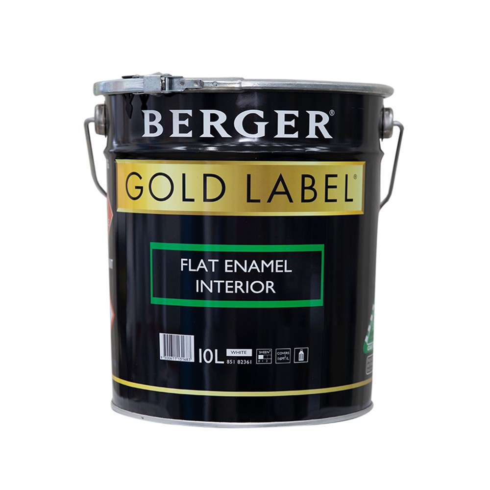 Berger Gold Label Interior Enamel Flat White 4L - Inspirations Paint