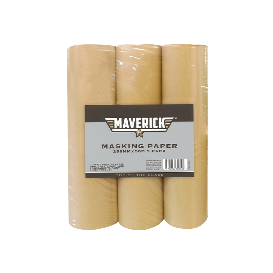 Maverick Masking Paper 300mm x 50m 3 Pack - Inspirations Paint