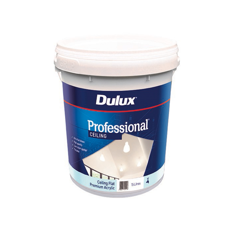 Dulux Professional Ceiling Flat White 15L - Inspirations Paint
