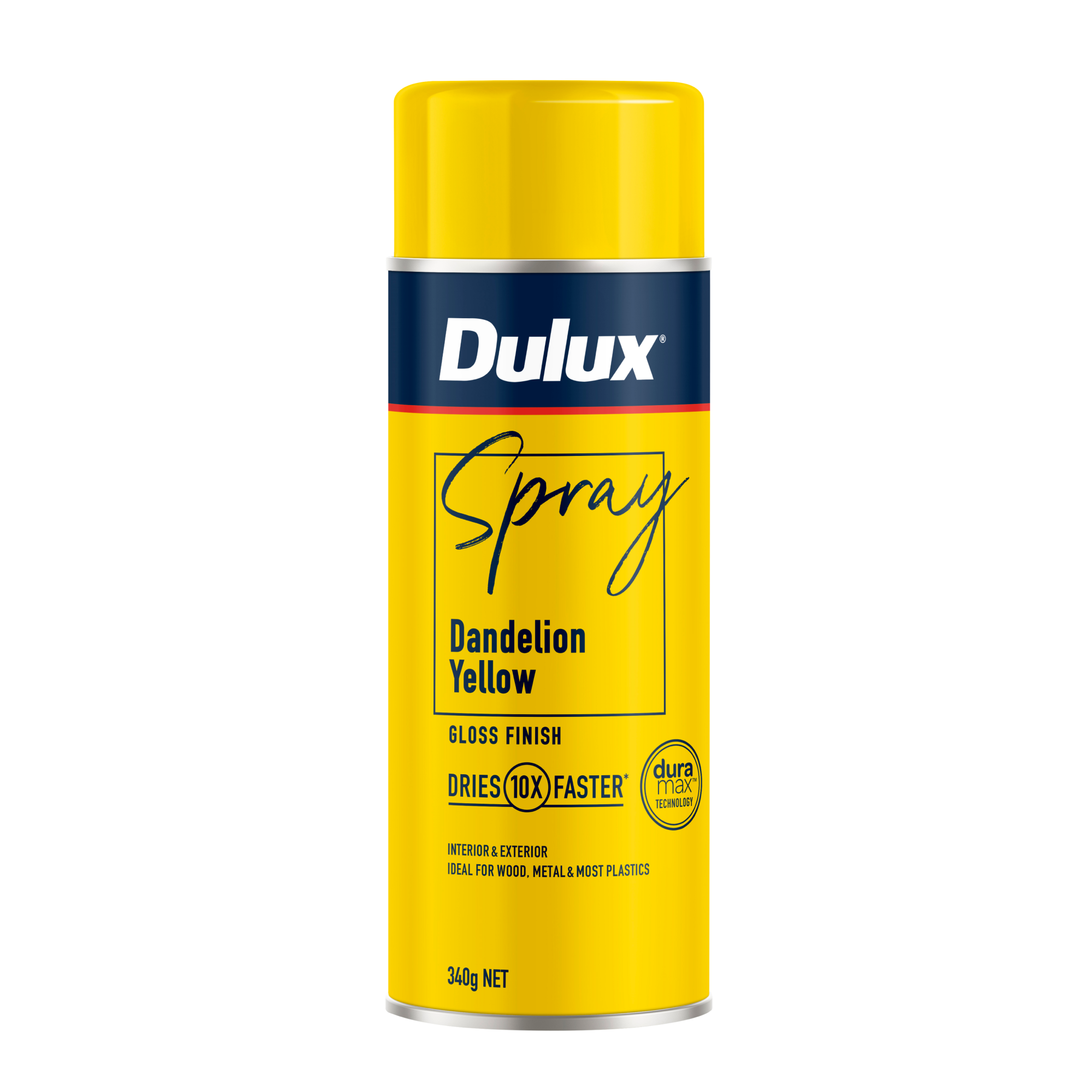 Dulux Spray Gloss Dandelion Yellow 340g - Inspirations Paint