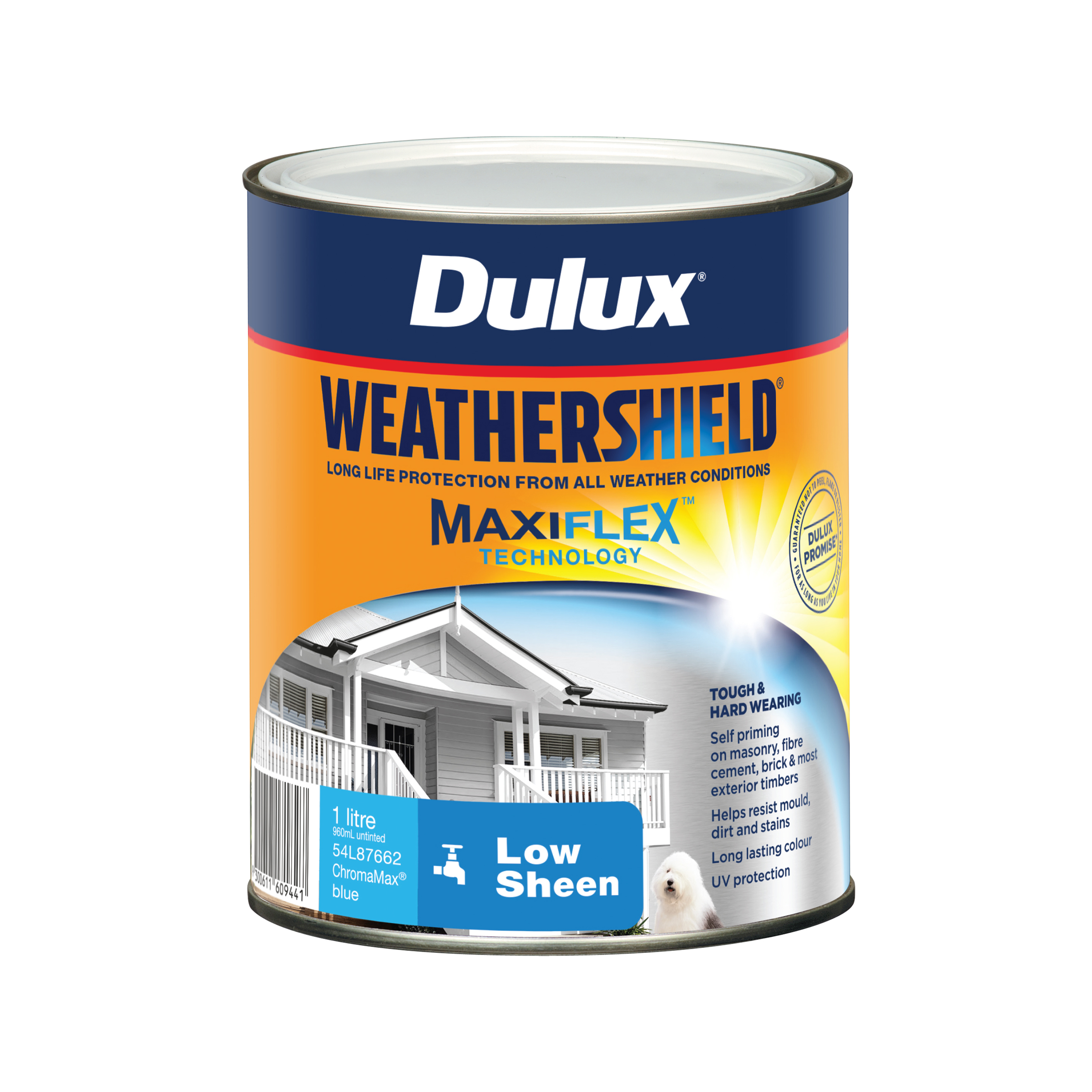 Dulux Weathershield Low Sheen Blue 1L - Inspirations Paint