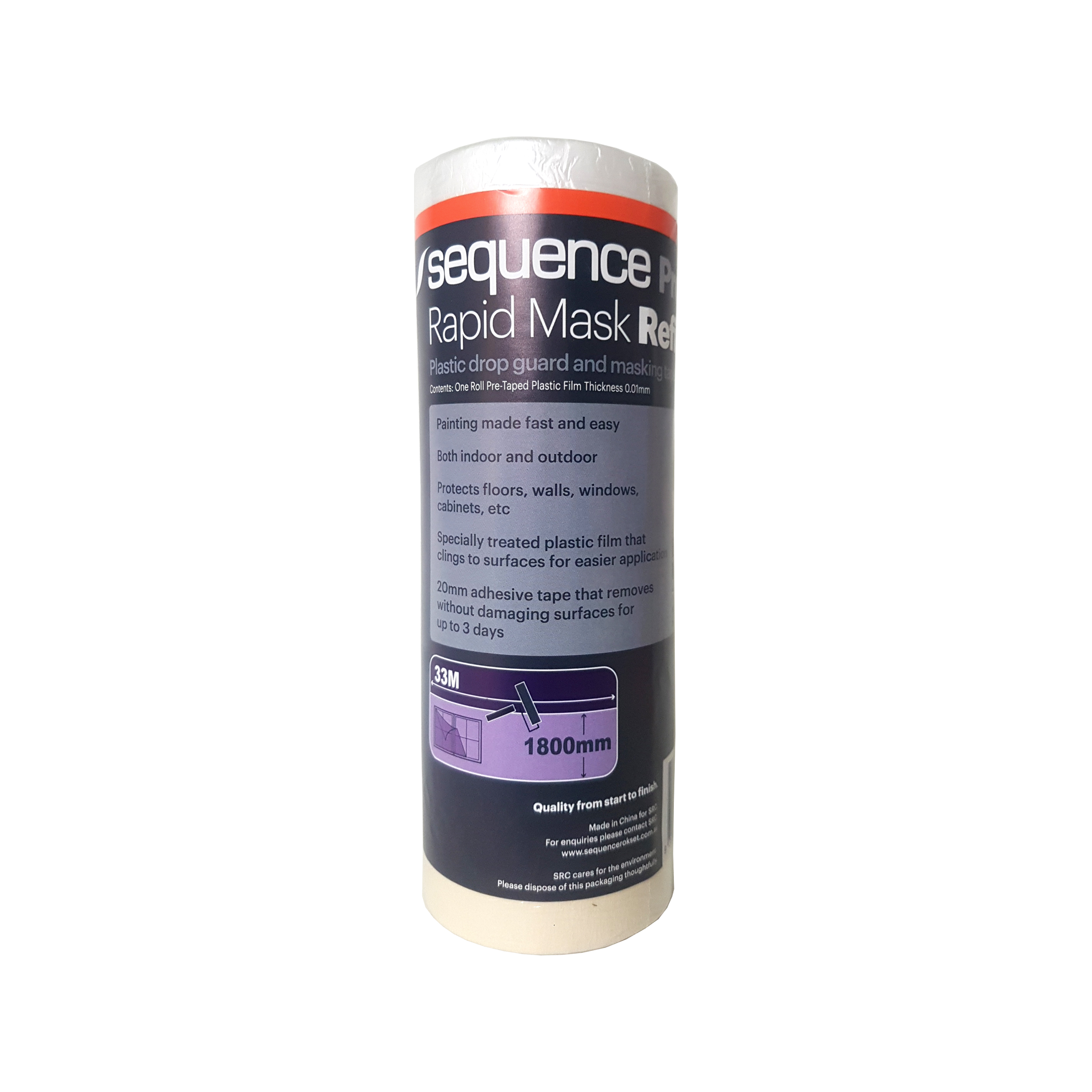 Sequence Rapid Mask Refill 33m x 1800mm - Inspirations Paint